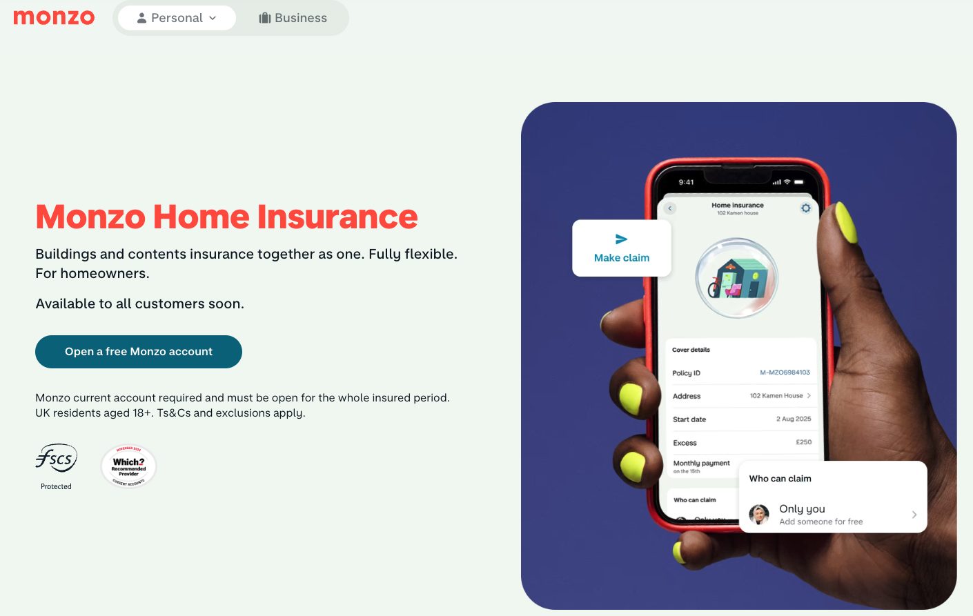 Monzo Home Insurance: Flexibilidad y Simplicidad en tu Hogar - Factor ...